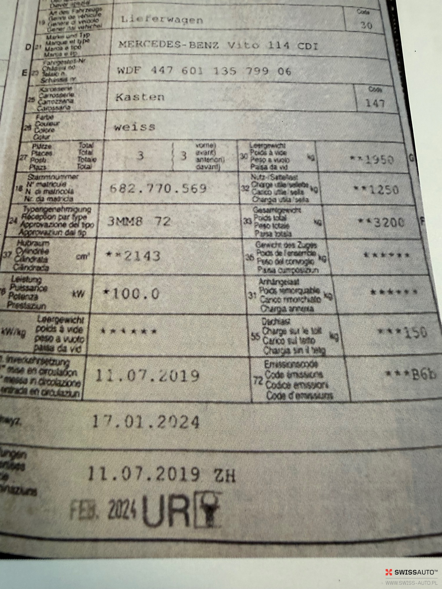 Swiss-auto.pl - MERCEDES-BENZ Vito 114 CDI